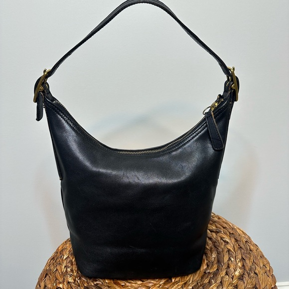 Coach | Bags | Coach Black Legacy West Hobo Duffle Vintage 20 Y2k Brass ...